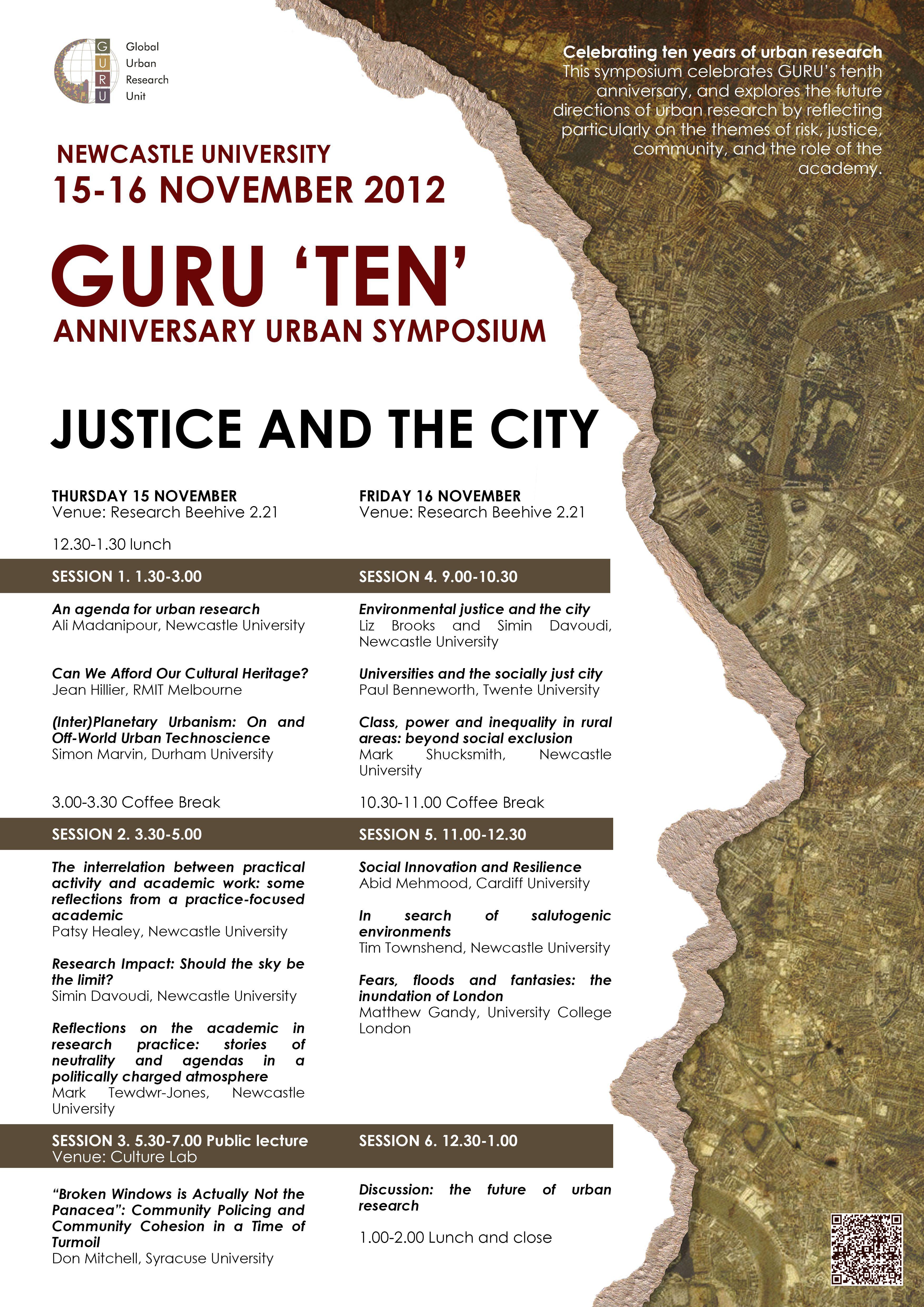 GURU ‘Justice and the City’ conference | Progressive Geographies