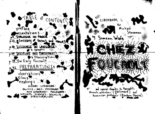 Simeon Wade (ed.) Chez Foucault – the 1978 fanzine with a 1976 ...