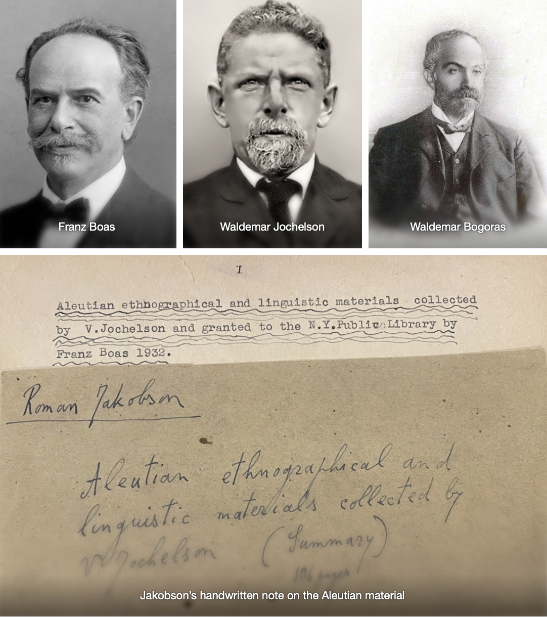 Roman Jakobson, Franz Boas, and the Paleo-Siberian and Aleutian ...